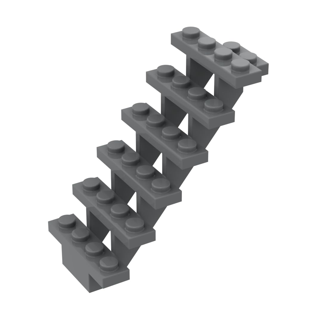 Amazon.com: Gobricks Ornaments 7X 4X 6 Stair Ladder 5PCS Compatible ...