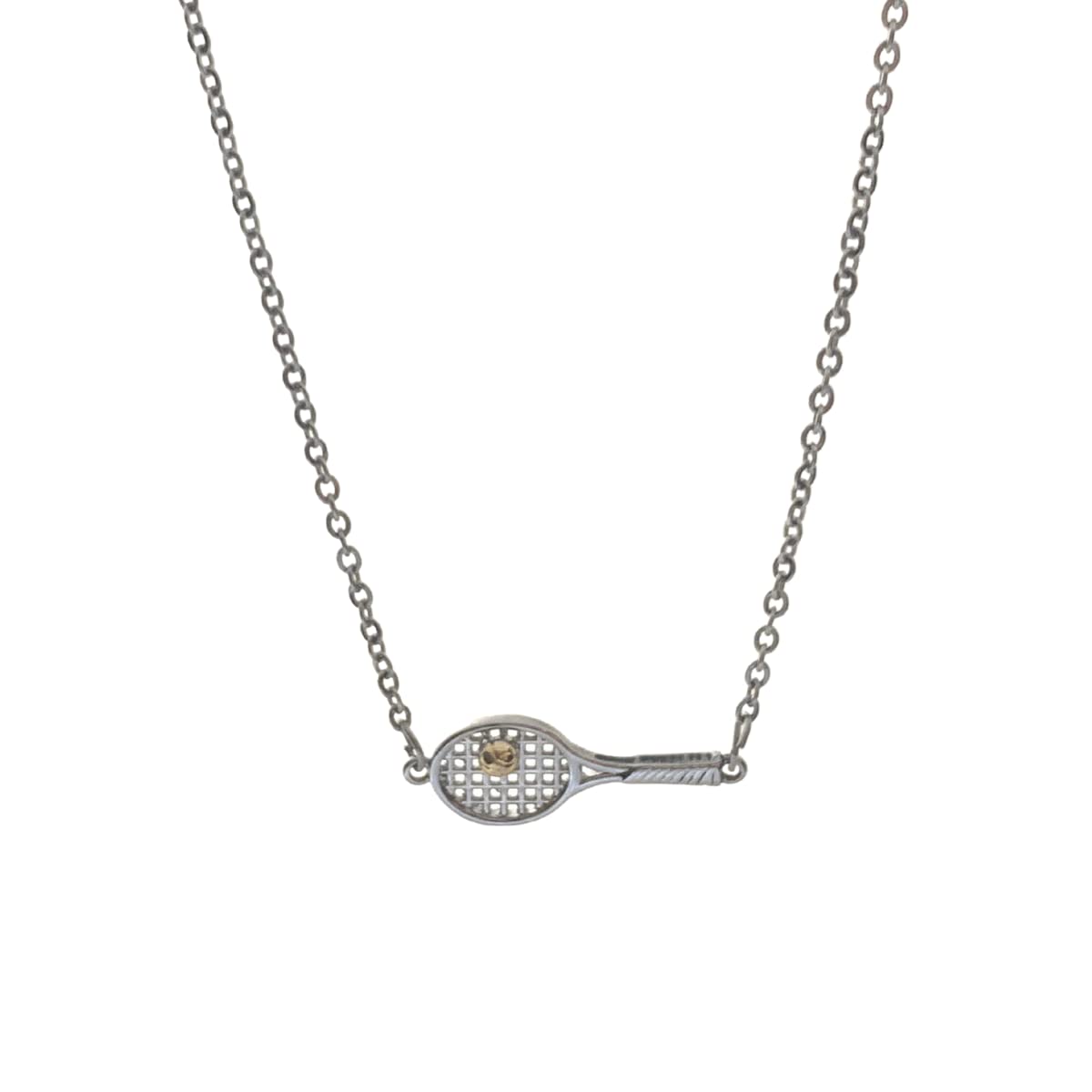 Amazon.com: Tennis Racket Pendant Necklace 18K Gold Tennis Jewelry ...