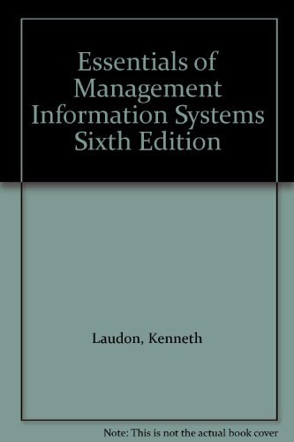Essentials of Management Information Systems Sixth Edition : Amazon.in ...