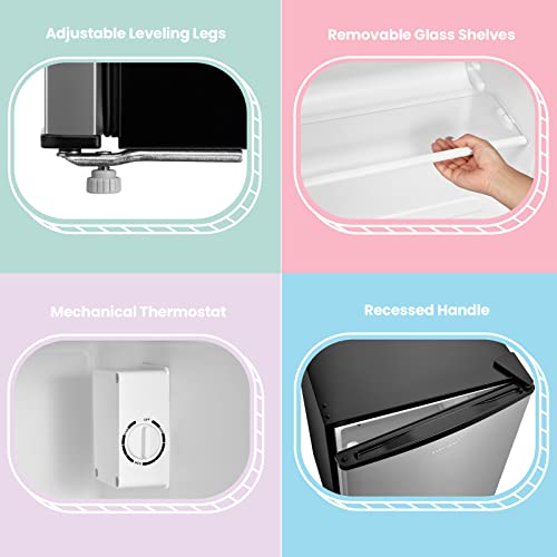 Snapklik.com : COMFEE 1.7 Cubic Feet All Refrigerator Flawless Appearance/Energy Saving ...