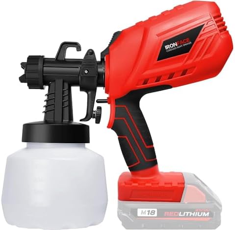 Amazon.com : IRONFACE Cordlees Paint Sprayer for Milwaukee M18 Battery ...