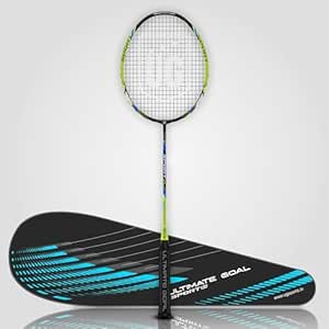 Buy UG Sports ZR Aluminium Strung, Steel Rode Single Badminton Racket ...