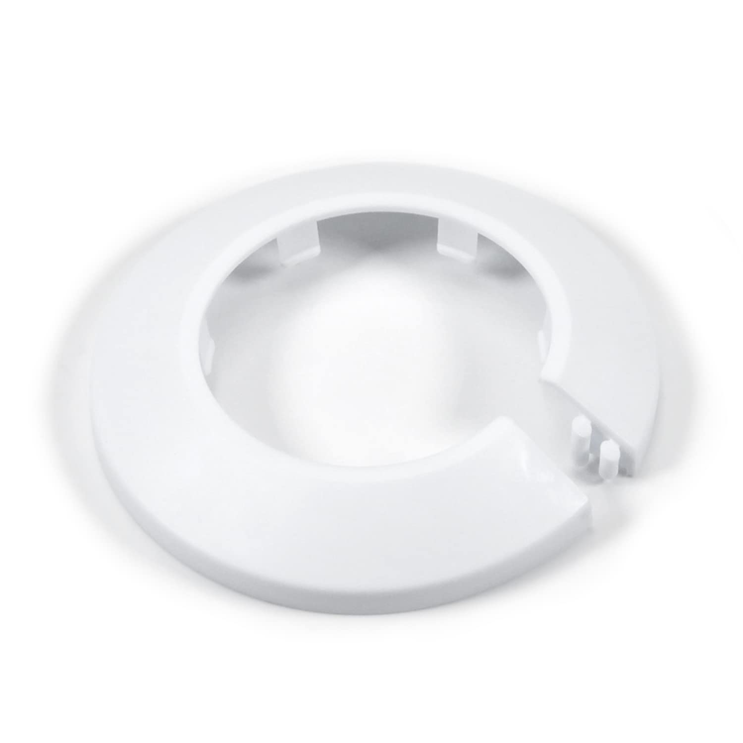 MroMax 50mm Pipe Cover, White Pipe Collar Flange Pipe Hole Collars for ...