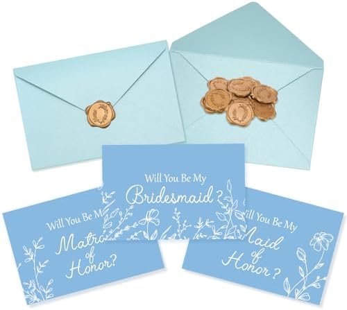 Amazon.com : Fuutreo 11 Sets Bridesmaid Proposal Cards Set Will You Be ...