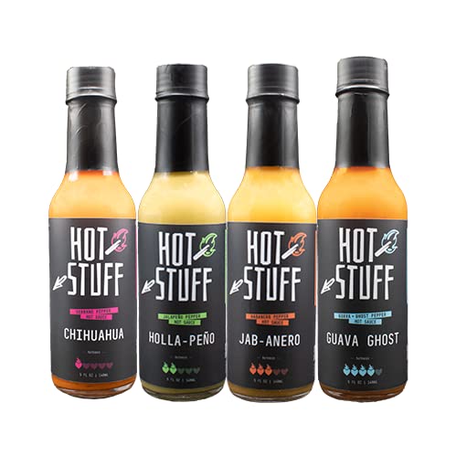 Amazon.com : Hot Stuff Sauce, 4-Pack Sauce All Natural, Vegan, Gluten ...