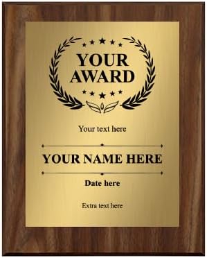 Amazon.com: Signs ByLITA Customizable Award Wooden Plaque Award with ...