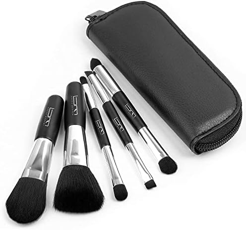 Amazon.com: Solone Mini Makeup Travel Brush Set (6pcs) - Blush ...