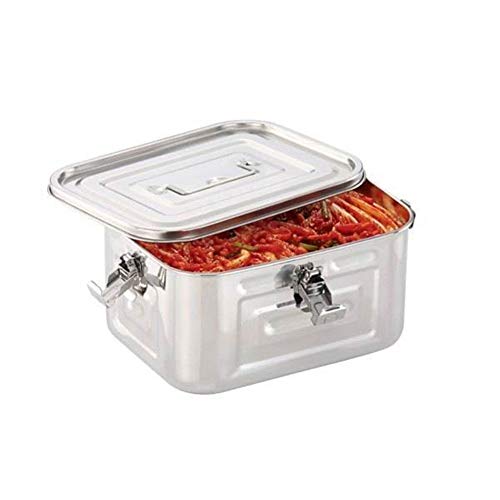 TULGIGS Stainless Steel Rectangular Kimchi Food Storage Container (5L ...