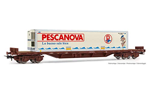 Electrotren Railway – Rolling Stock HE6034 RENFE, MMQC 4-axle stake ...