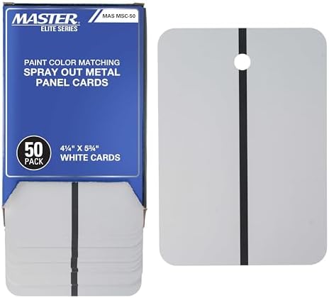 Amazon.com: Master Elite Paint Color Matching Spray Out Metal Panel ...