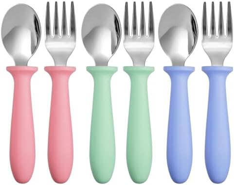 Amazon.com: ANNOVA Kids Silverware Set 6 Pieces - Childrens Flatware ...
