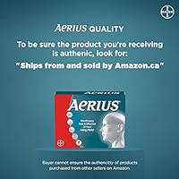 Aerius Allergy Medicine, Fast Relief, 24-Hour, Non-Drowsy, 15 Symptoms ...