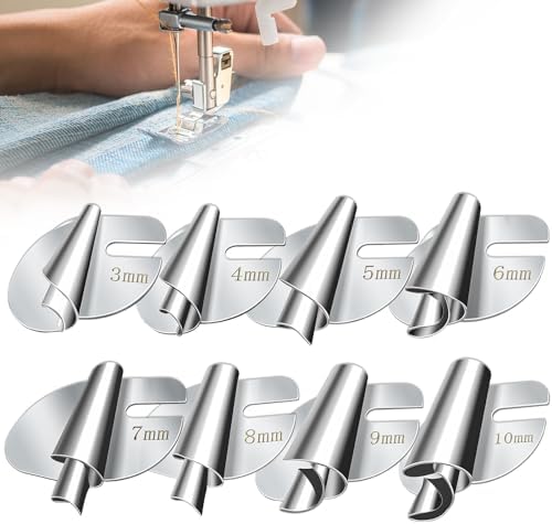 Amazon.com: Sewing Rolled Hemmer Foot Universal Set [3-10mm/8 Sizes ...