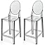Amazon.com: 2xhome - Set of 2 25" Seat Height Modern Ghost Chair Ghost ...