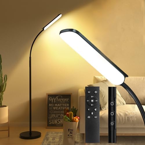 Brightown LED Floor Lamp - 18W Bright Lamp with Remote & Touch Control ...