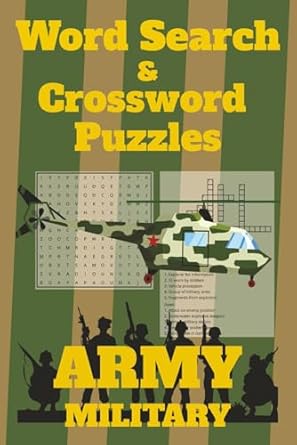 Army Military Word Search & Crossword Puzzles: Frontline Fun for ...