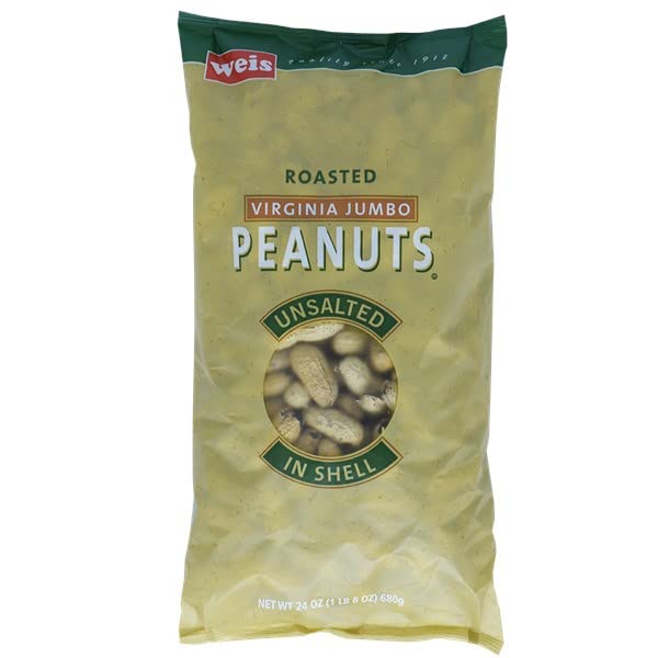 Amazon.com : Weis Quality, Peanuts Roasted Unsalted In Shell, 24 Ounce ...