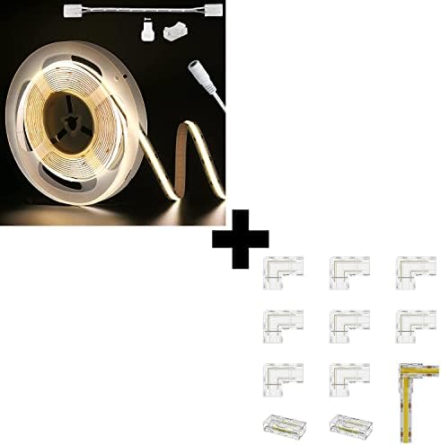 Amazon.com: PAUTIX COB LED Strip Lights 504 LEDs/m 20ft/6.1m Natural ...