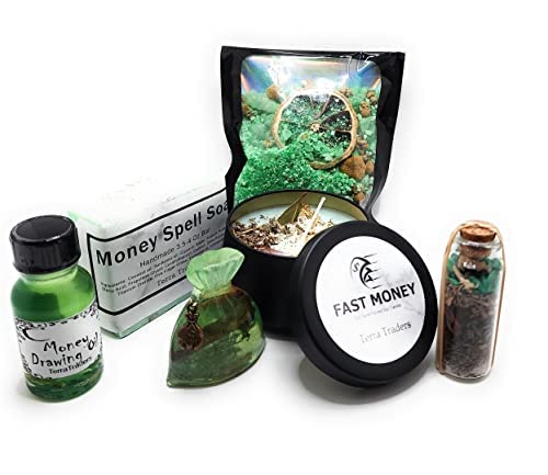 Amazon.com: Wiccan Hoodoo Fast Money Drawing Spell Kit for Witchcraft ...