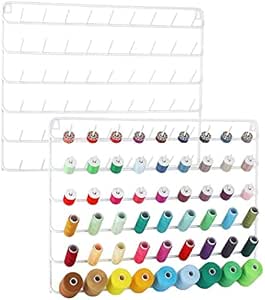 Amazon.com: MOOACE 54 Spools Thread Holder Set of 2, Metal Thread Rack ...