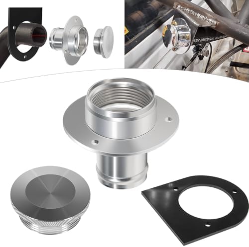 Amazon.com: 17-2530 Aluminum Remote Fuel Tank Filler Neck with Gas Cap ...