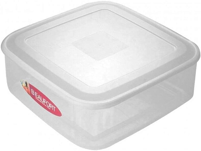 Beaufort 7 Litre Square Cake Box Container with Lid : Amazon.co.uk ...