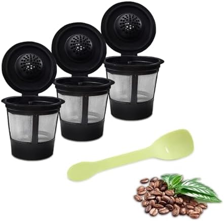 Amazon.com: 3 Pack Universal Fit Reusable Coffee Filters with Food ...