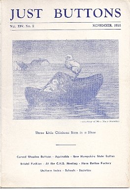 Just Buttons: The Magazine for Button Collectors (November 1955, Vol ...
