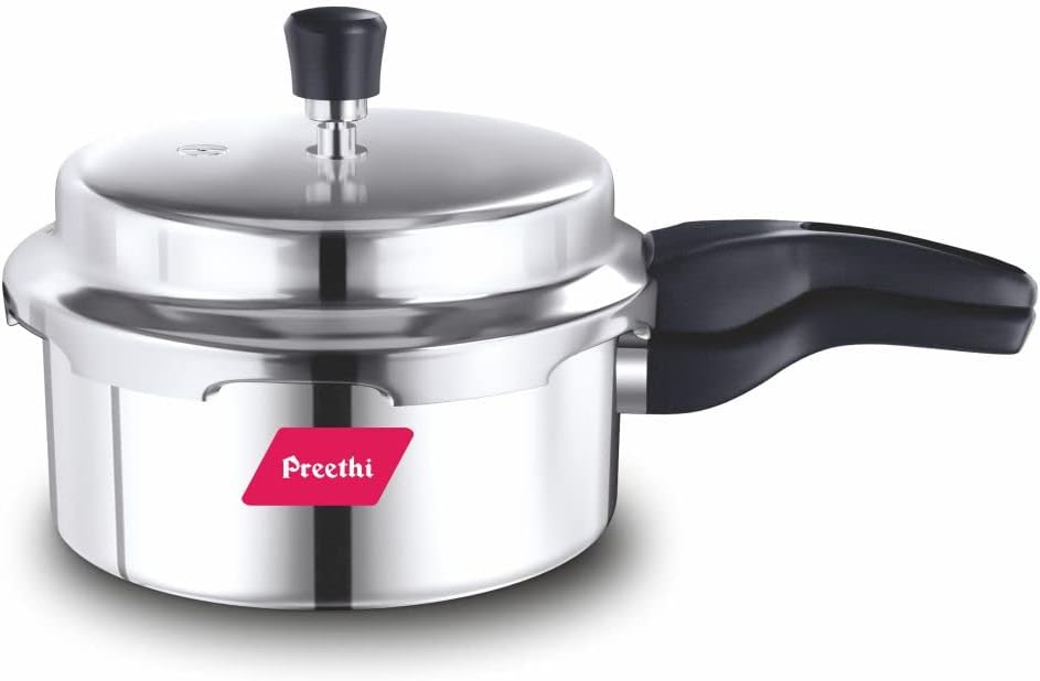 Amazon.com: Preethi Induction Base Stainless Steel Outer Lid Pressure ...