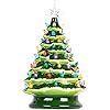 Amazon.com: Christmas is Forever Lighted Tabletop Ceramic Tree, 16 Inch ...