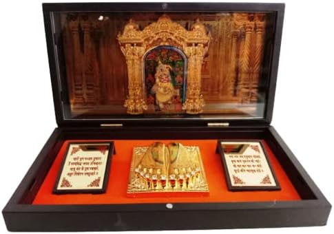 Buy Brass Blessing Gold Plated Lord Lord Shiva Pocket Temple- SOMNATH MAHADEV - an Unique Office ...