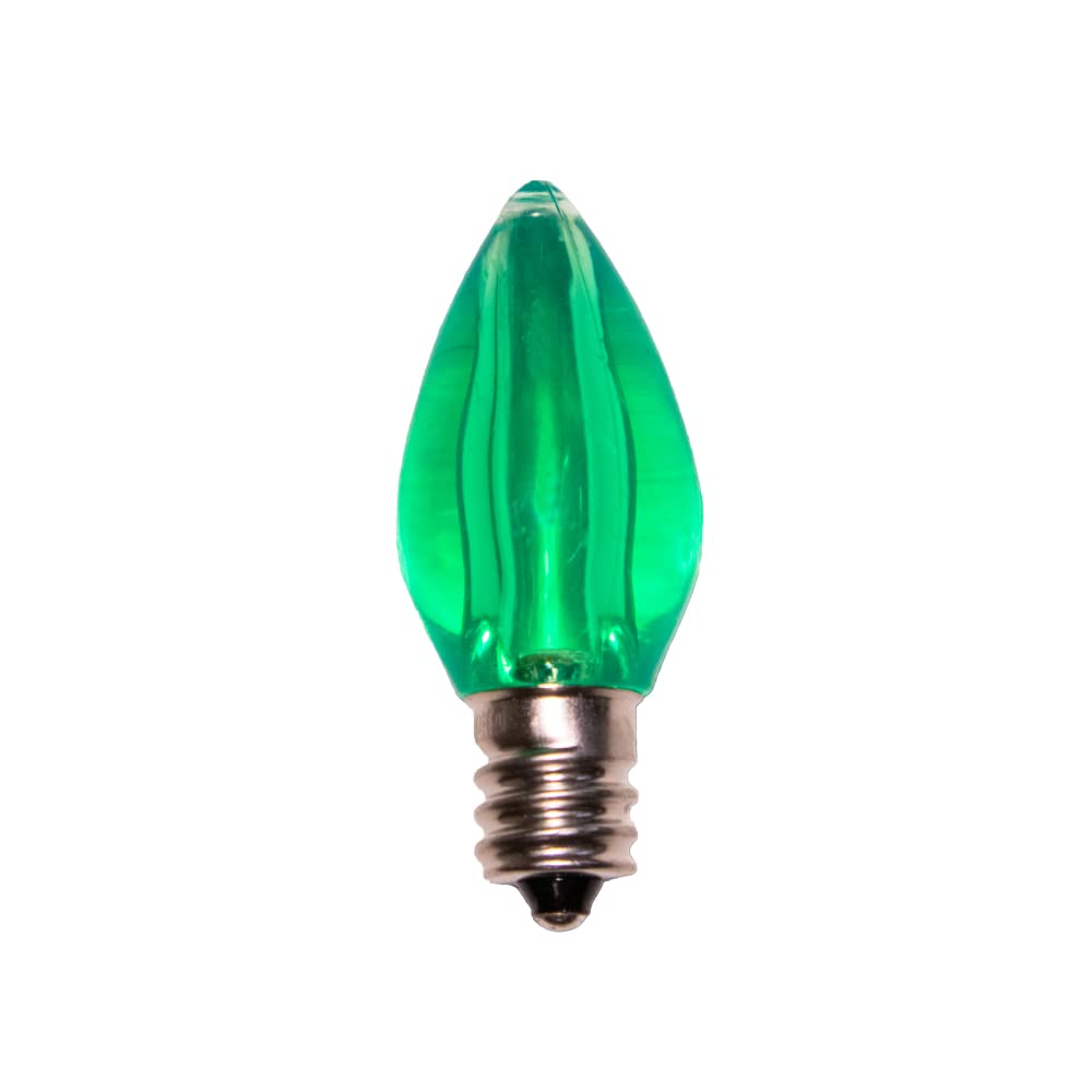 EZLS C7 Transparent Green SMD LED Bulb - Smooth C7 Green Transparent ...