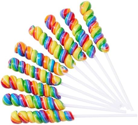 Amazon.com : Twist Rainbow lollipops,Individually Wrapped Bulk, for Kid ...
