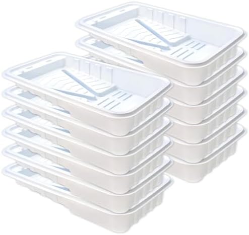 Amazon.com: Crozzfog 4 Inch Paint Roller Trays, 12 PCS Disposable Small ...