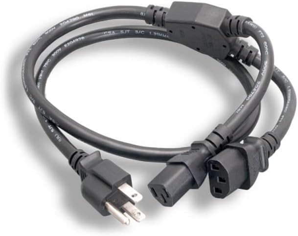 Amazon.com: Cable Central LLC Computer Monitor Power Cord 3ft NEMA 5 ...