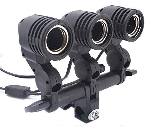 HIFFIN Photography Studio Swivel 3 Lamp Bulb Holder E27 Socket Flash ...