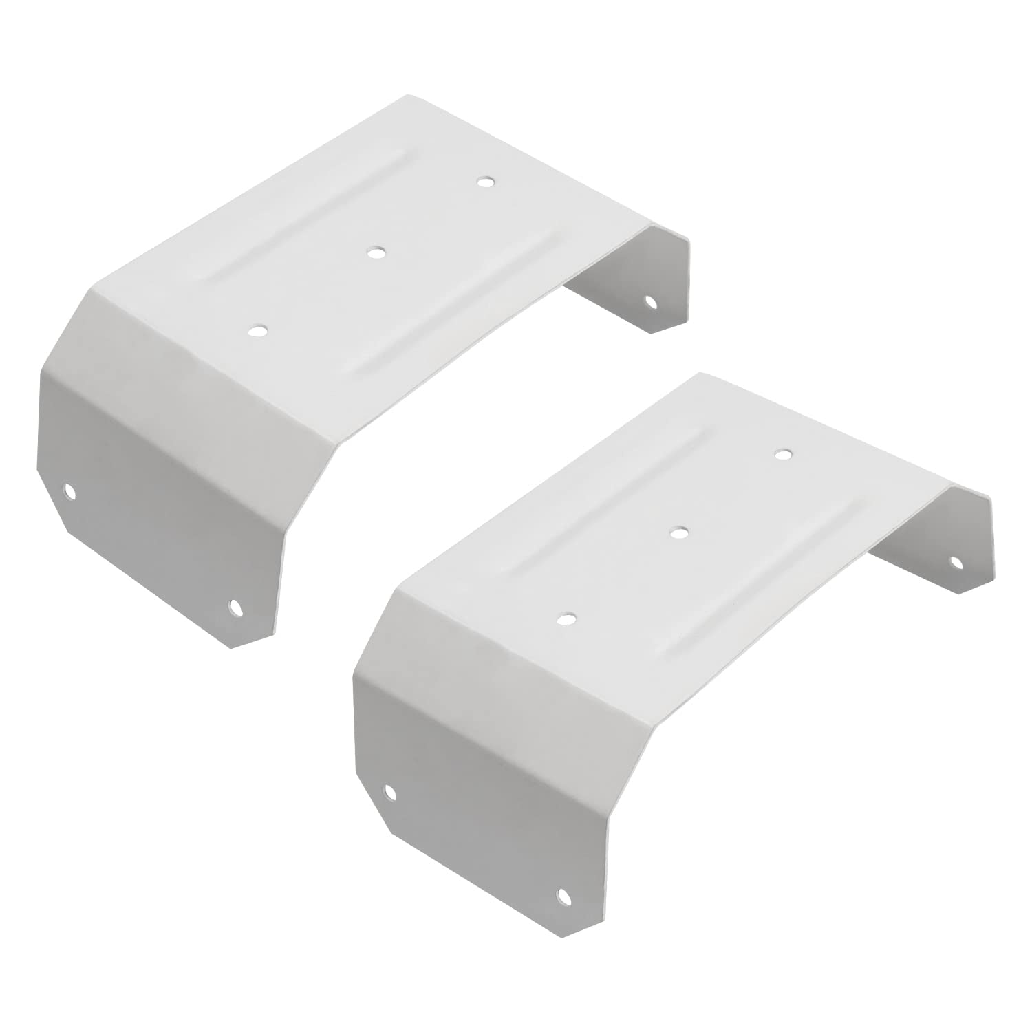 Downspout Adapter Gutter Pipe Clip Hidden Bracket 3x4 White Set of 2 ...