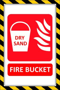 Signage Shop DRY SAND FIRE BUCKET : Amazon.in: Industrial & Scientific