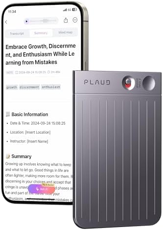 Amazon.com: AI Voice Recorder, PLAUD Note Voice Recorder w/Case, App ...