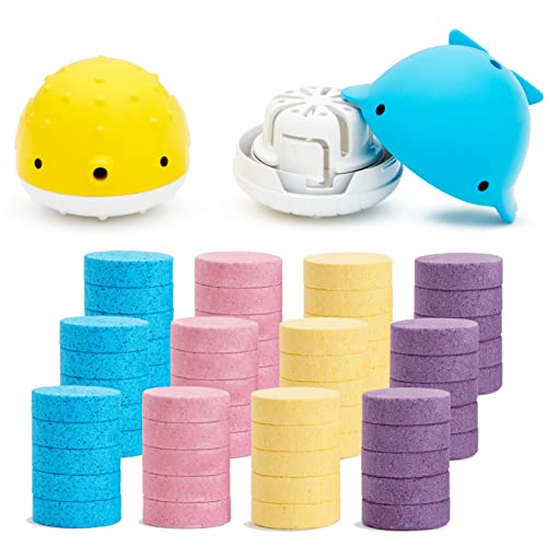 Munchkin® Color Buddies Bath Toy, Includes 2 Toy Dispensers and 40 ...