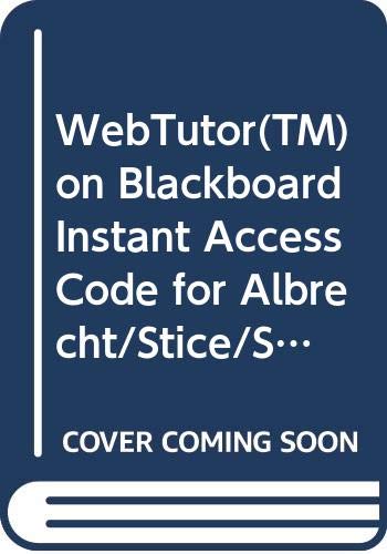 Amazon.com: WebTutor™ on Blackboard Instant Access Code for Albrecht ...