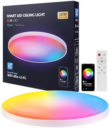 RGB Deckenleuchte 30W – led deckenleuchte alexa kompatibel & Google ...