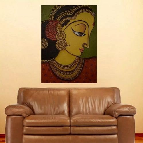 Mystical Radha Painting - Original Painting Handmade - Acrylic On ...