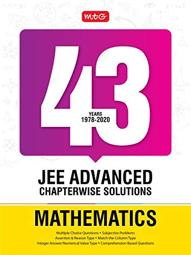 Buy 43 Years JEE Advance Chapterwise Solutions - Mathematics Book ...
