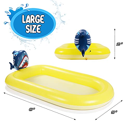 Snapklik.com : Magifire Splash Pad Sprinkler For Kids, Shark 3-in-1 ...