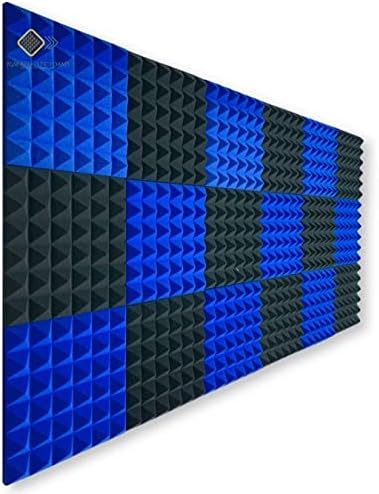 YGM Acoustic Foams® Pyramid Acoustic (Set of 12), 50 Density Foam ...