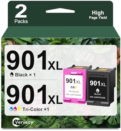 Amazon.com: Ink 901 Black and Color Combo Pack Replacement for HP 901XL ...