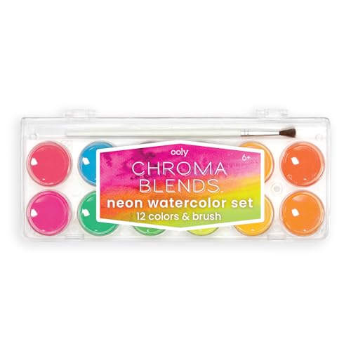 Snapklik.com : Chroma Blends Neon Watercolor Paint Set, Watercolor Pack ...