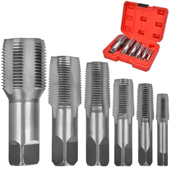 NPT Thread Forming Taps - 6 Pieces 1", 1/8", 1/4", 3/8", 1/2", 3/4 ...