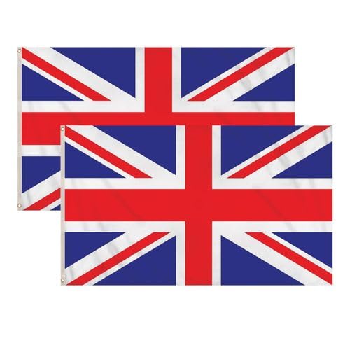 Union Jack Flags 5ft x 3ft, Large British National Flag with Metal ...